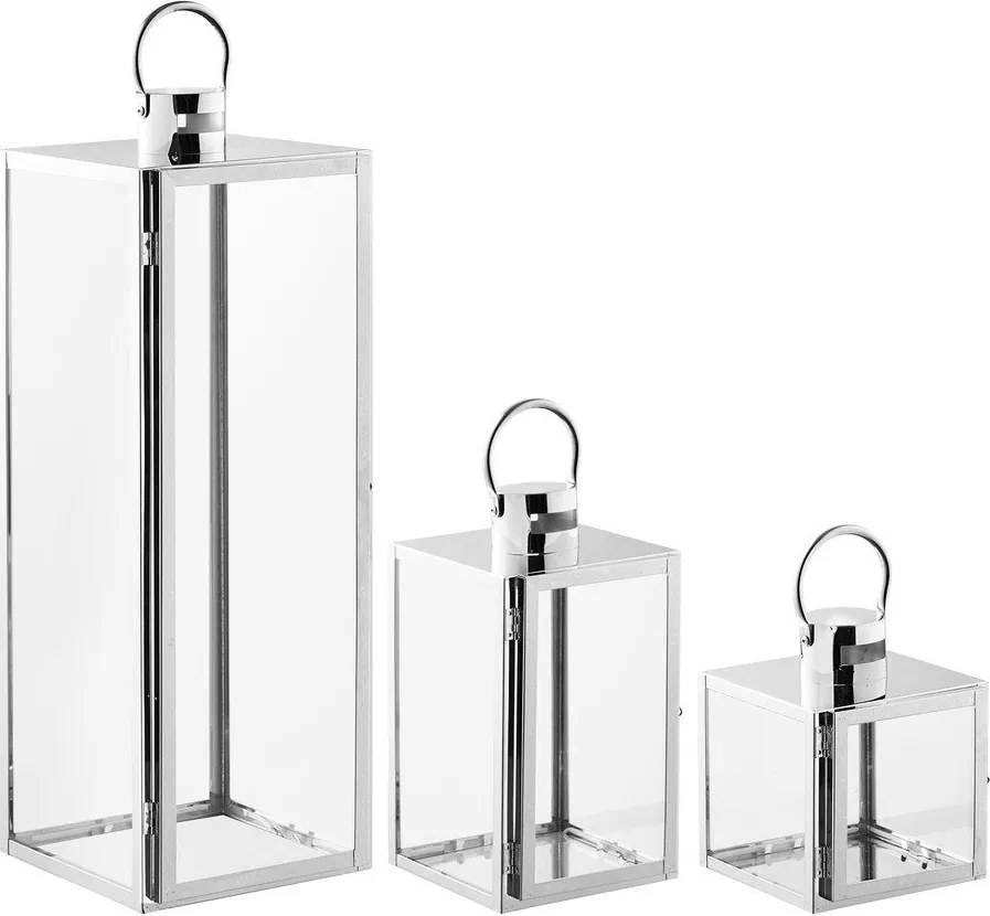 Skleněná lucerna 3 ks (výška 60 cm) Pota – House Nordic