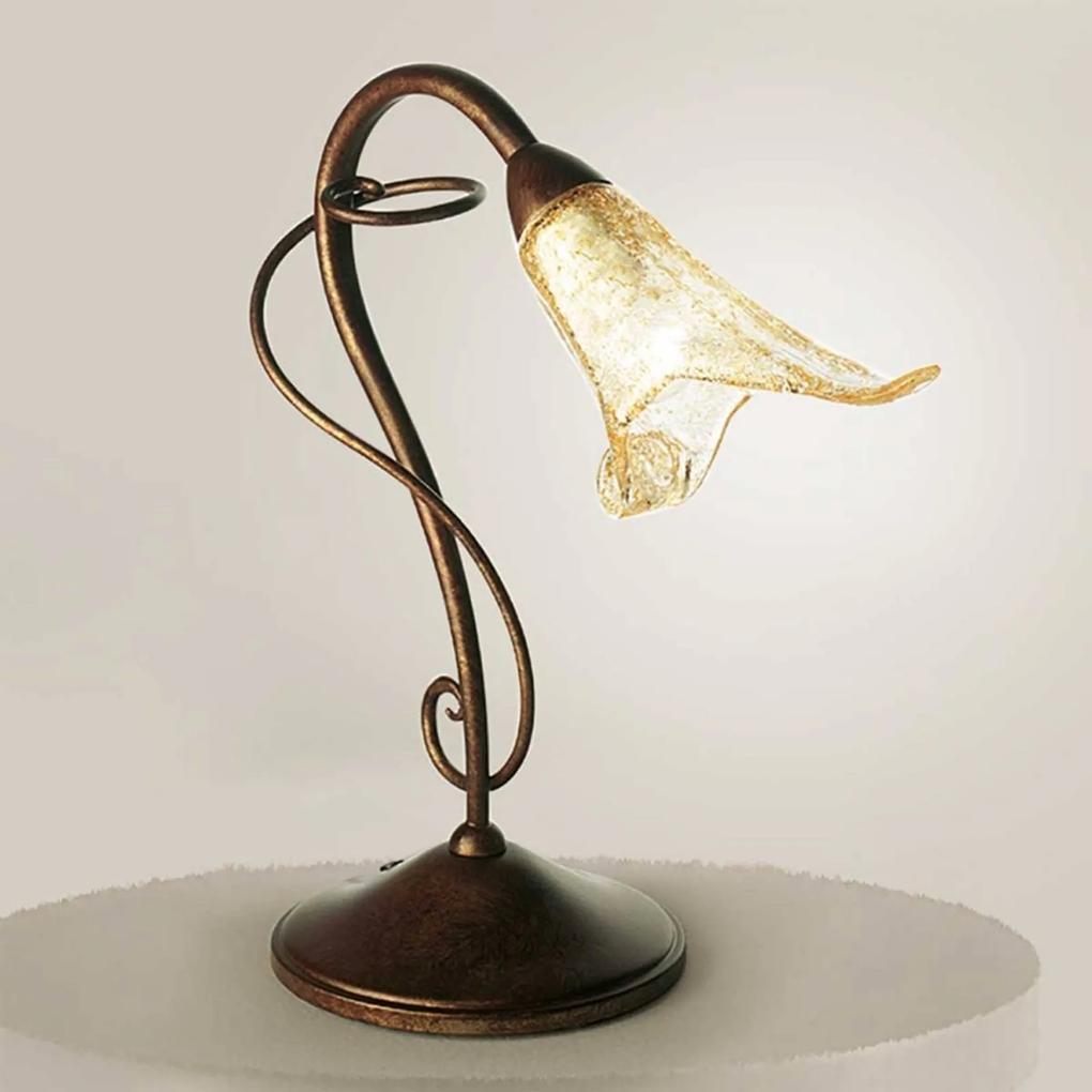 Stolní lampa Riccardo ve tvaru květu