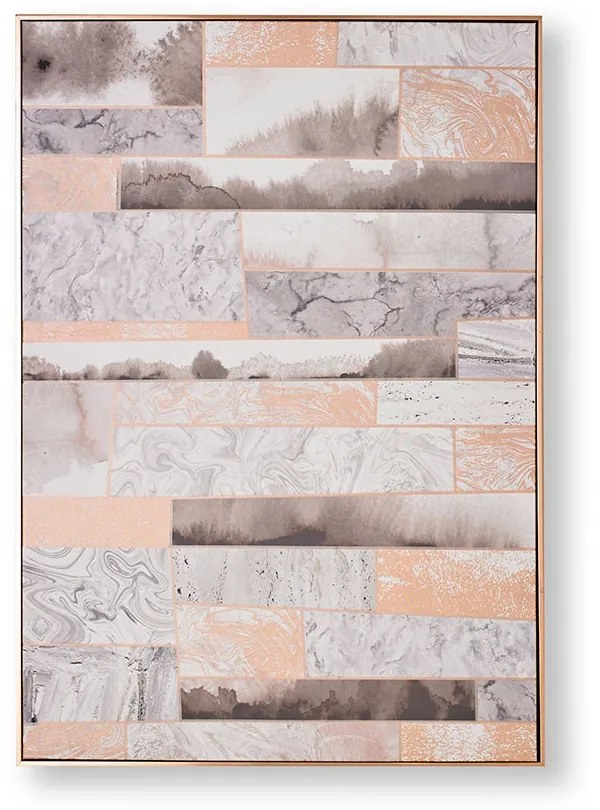 Rámovaný obraz Rose Gold Quartz Dimension 104020, Wall Art, Graham Brown