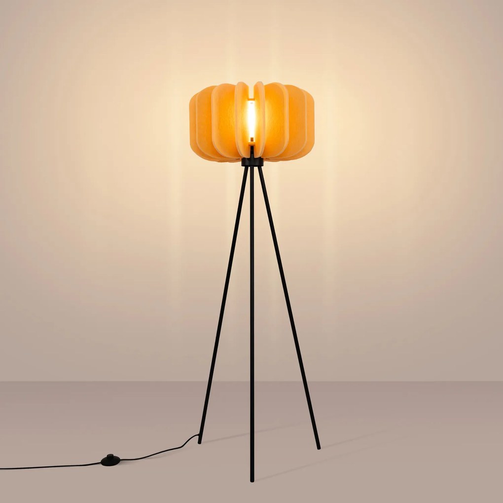 Sollux Lighting Stojací lampa MULA 45 žlutá