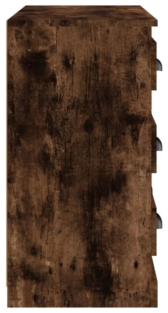 Příborník kouřový dub 70 x 35,5 x 67,5 cm kompozitní dřevo - Default Title