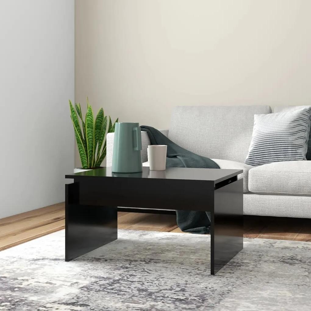 vidaXL Konferenční stolek 68 x 50 x 38 cm dřevotříska [808336] Barva: Černá