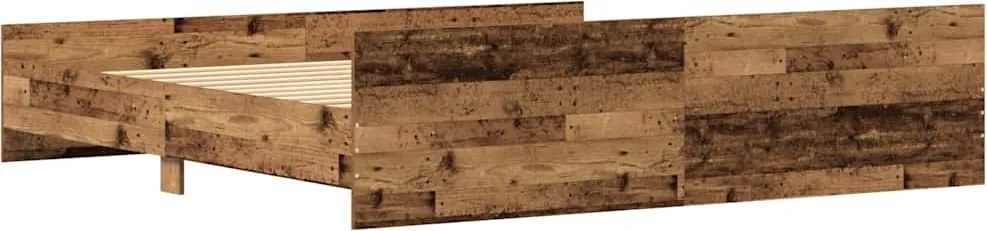 Rám postele Staré dřevo 203 x 203 x 50 cm Kompozitní dřevo 3329303