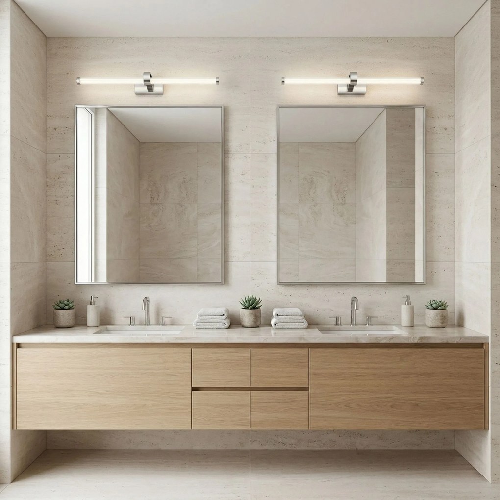 Toolight Rea, Koupelnové nástěnné LED svítidlo APP1882-1W 60cm CHROME, OSW-66037