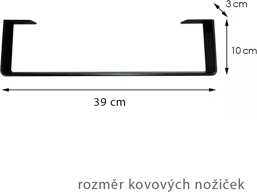 CALI | TV stolek C-6 se zásuvkami + NOHY | artisan