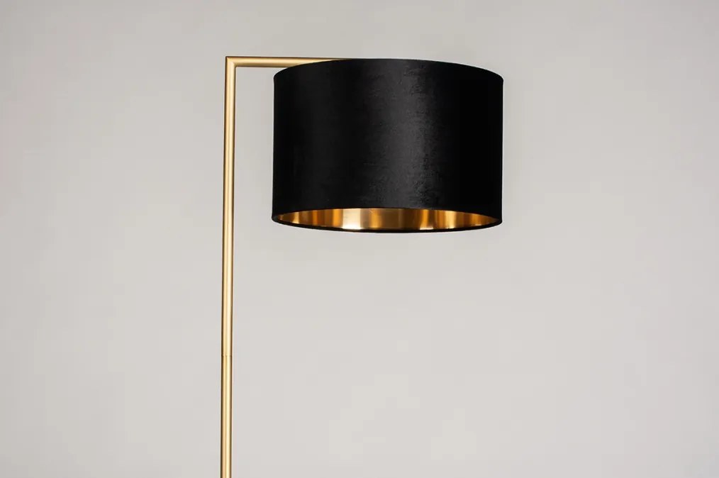 Stojací designová lampa Pallas Black and Gold Messe