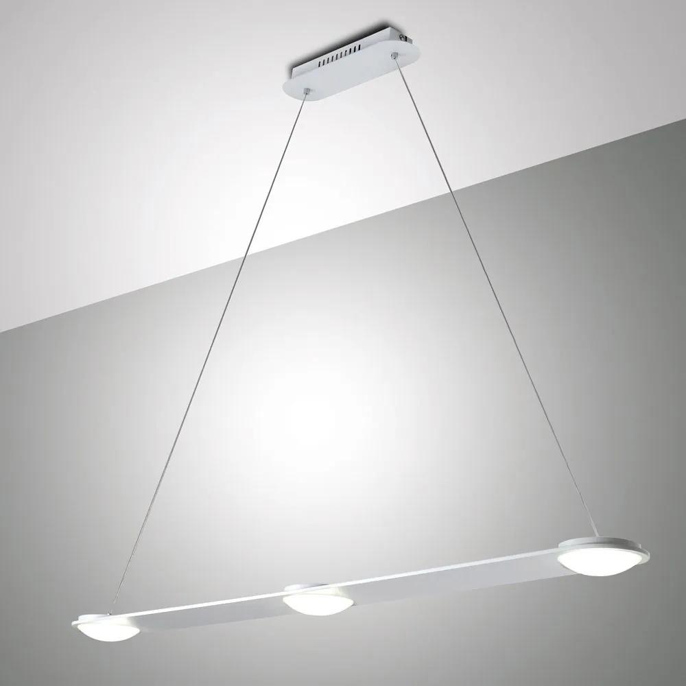 Fabas 3270-40-102 Swan, minimalistické závěsné LED svítidlo v bílé úpravě, 24W LED, délka 110cm