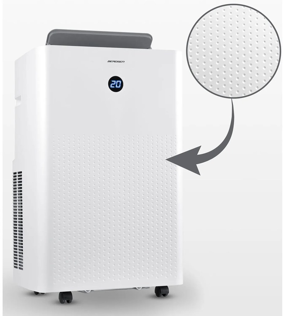Přenosná klimatizace 14000 BTU s odvlhčovačem a topením WiFi 37l za 24 hodin Berdsen BD-583