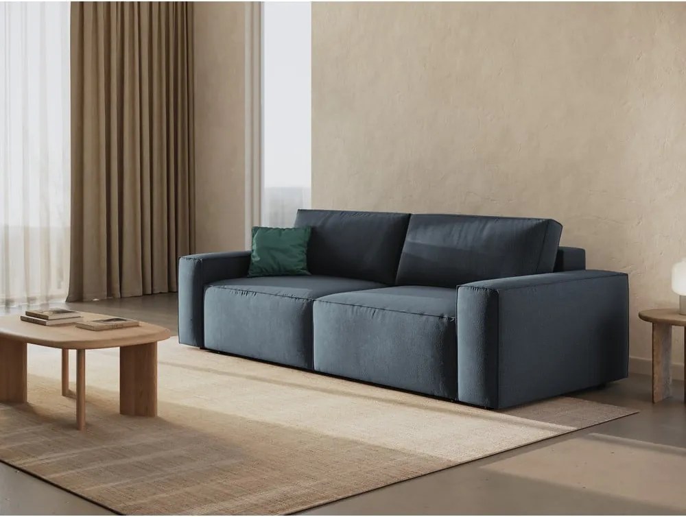 Modrá rozkládací pohovka 247 cm Jodie – Micadoni Home