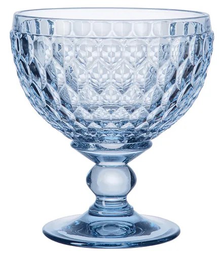 Široká sklenice na šampaňské z kolekce BOSTON modrá