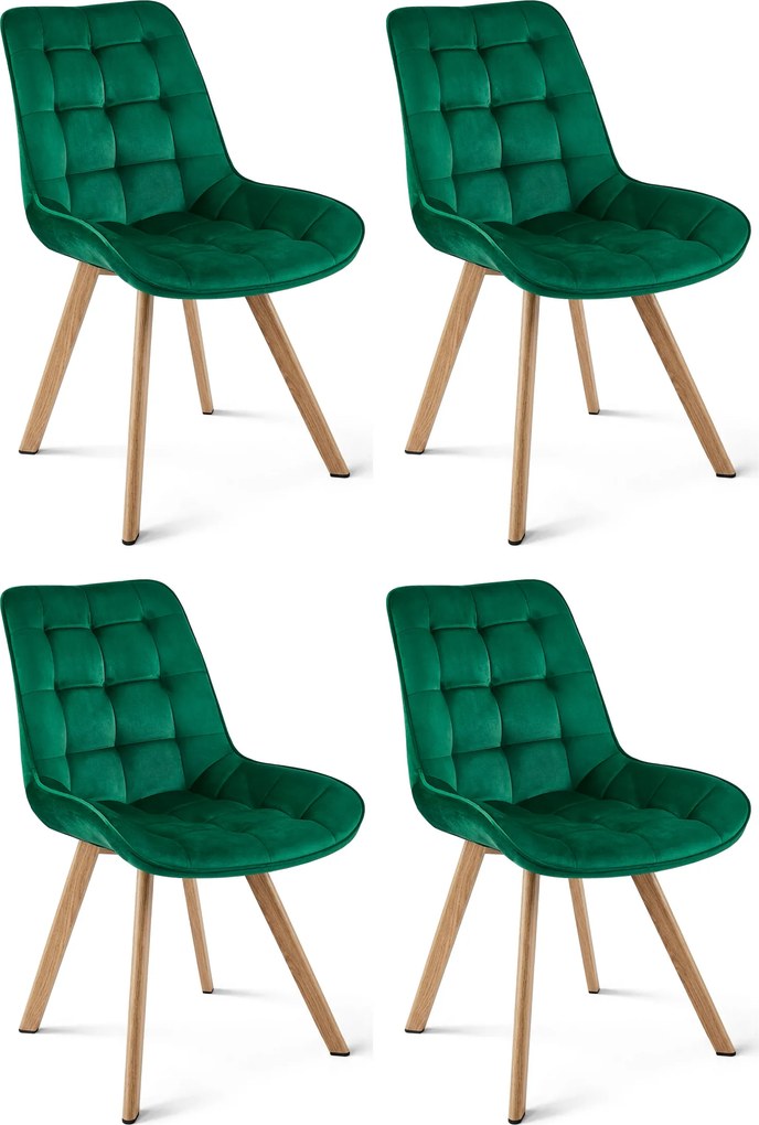 Jídelní židle SORIA VELVET, zelená