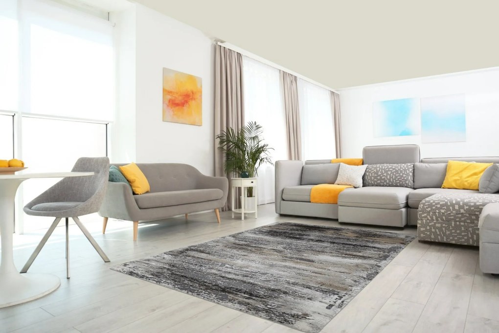 Medipa (Merinos), Kusový koberec Craft 23271/276 Beige, 120x170, šedá, obývací pokoj
