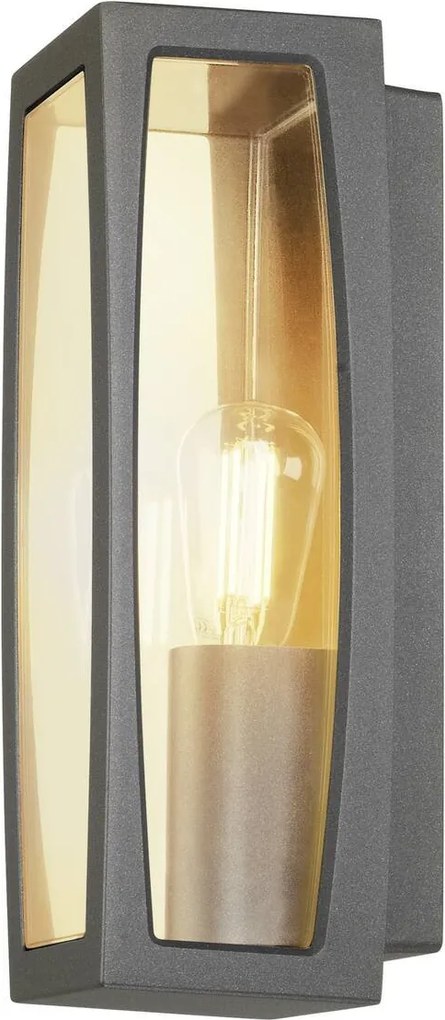 LA 230655 Venkovní svítidlo MERIDIAN BOX, antracit, E27, max. 25 W, průsvitný plast - BIG WHITE (SLV)