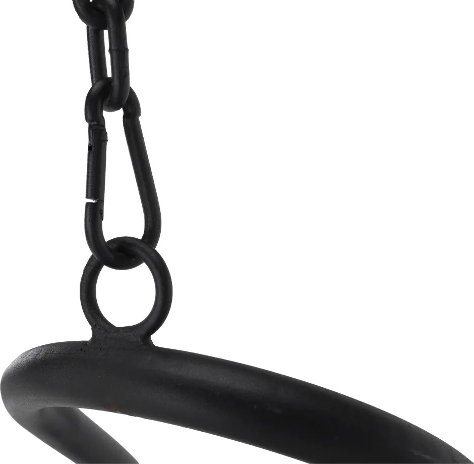 Závěsné křeslo, černá/šedá, BUNGY