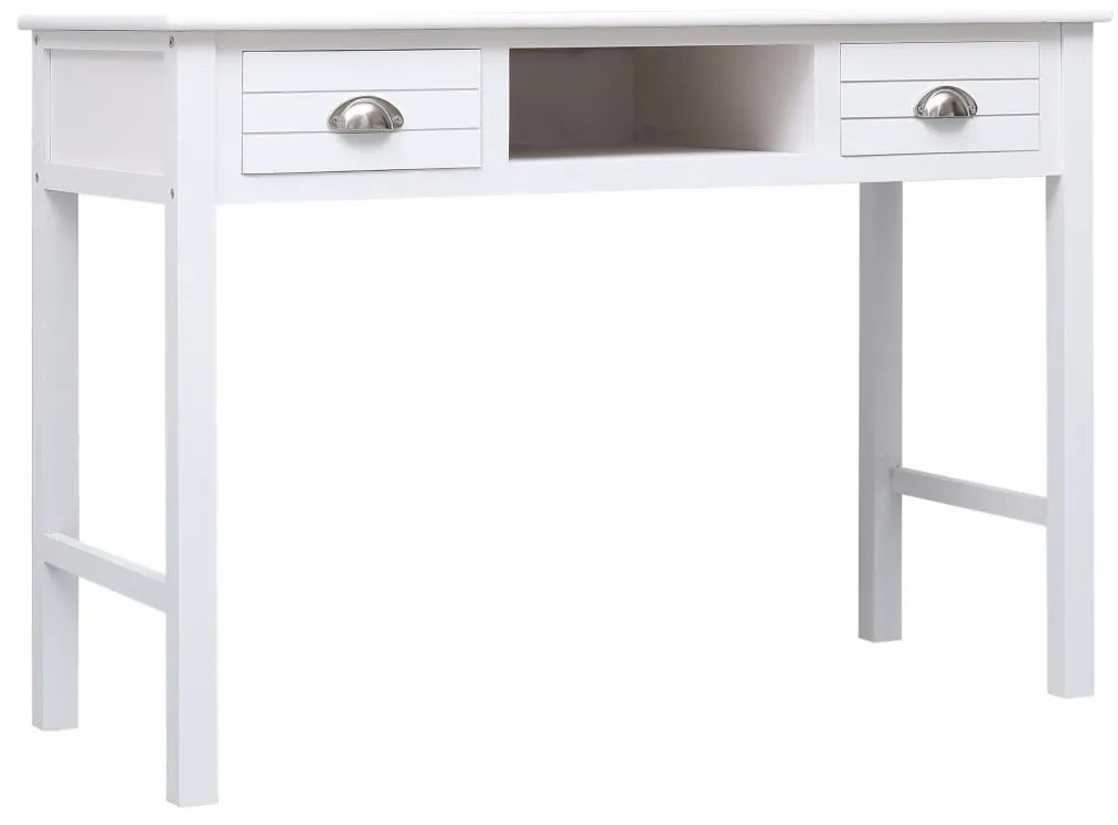 Psací stůl bílý 110 x 45 x 76 cm dřevo 284155