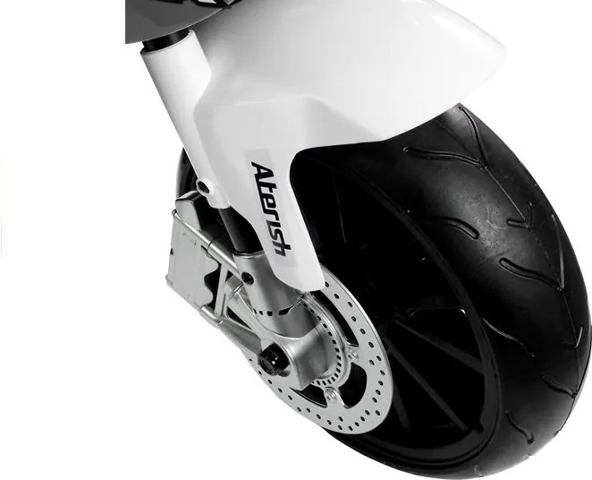 LEAN CARS Elektrická motorka pro děti BMW S1000RR stříbrná tříkolová