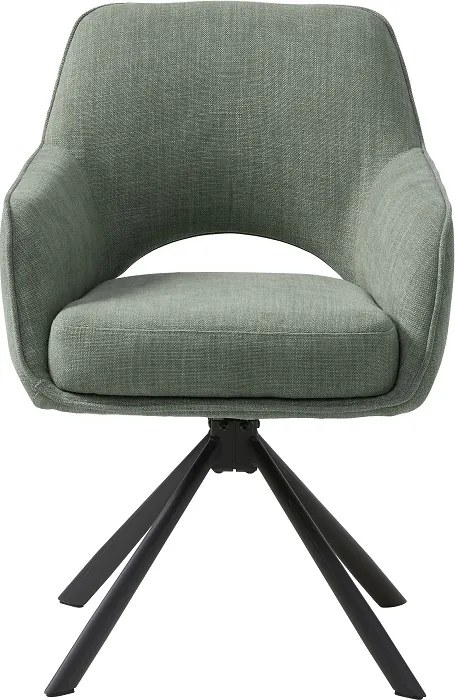 Designová otočná židle Ralayna lesnická zelená