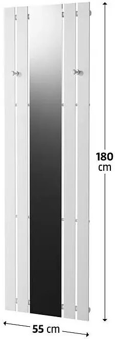 German Koupelnový radiátor / 640 W / 55 x 180 cm / bílá