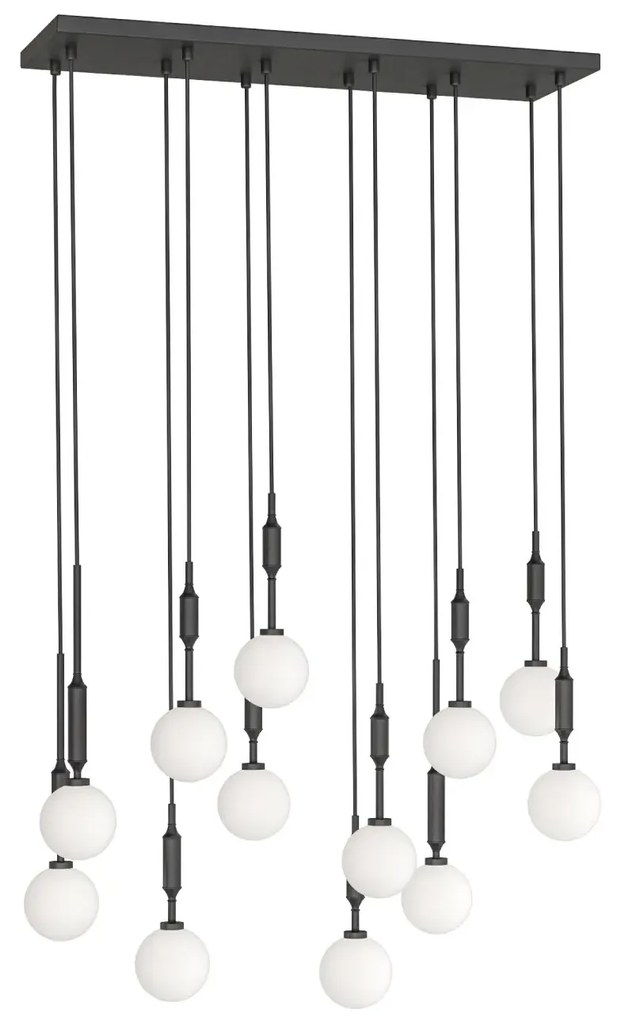 Designový lustr Ero S 12 černá