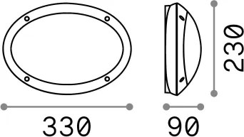 Ideal Lux - Venkovní nástěnné svítidlo MADDI 1xE27/23W/230V IP66 bílá