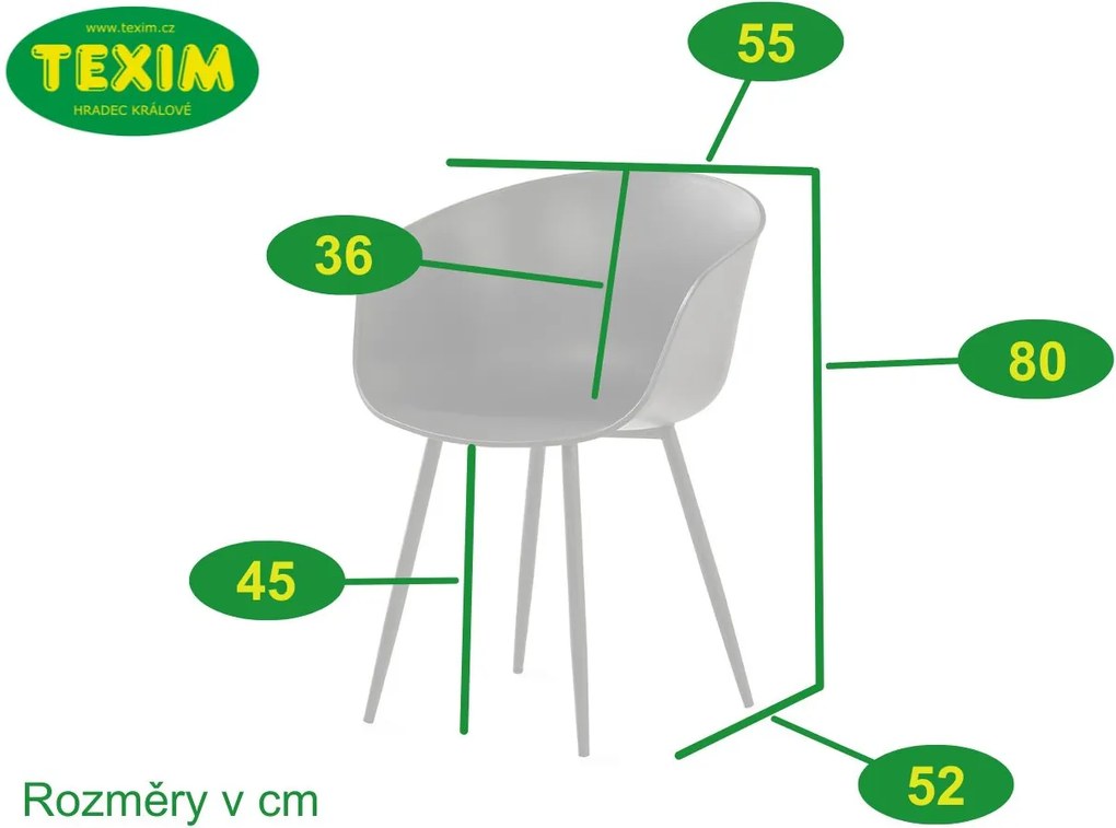 Nábytek Texim Jídelní set GRANDE PASTO + 8x židle RIKKE