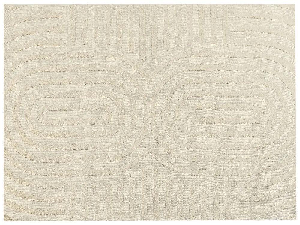 Vlněný koberec 300 x 400 cm béžový MASTUNG Beliani