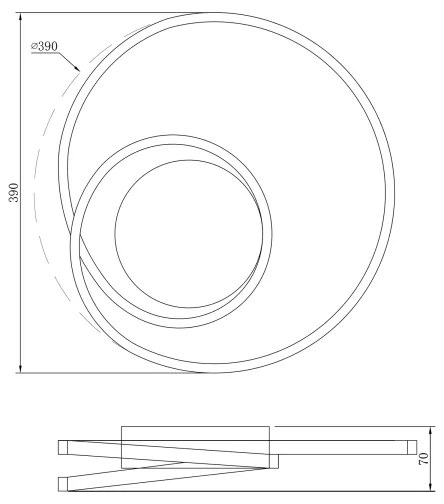 Zuma Line 4103-1WH - LED Stropní svítidlo WILLIS LED/22W/230V bílá