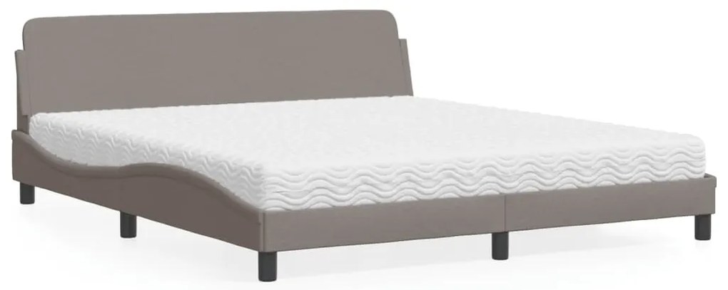 Postel s matrací Dover taupe 180 x 200 cm textil 3208448