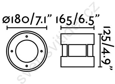 FARO Barcelona FARO 70589 - LED Venkovní nájezdové svítidlo SURIA-12 LED/12W/230V IP67 FA70589