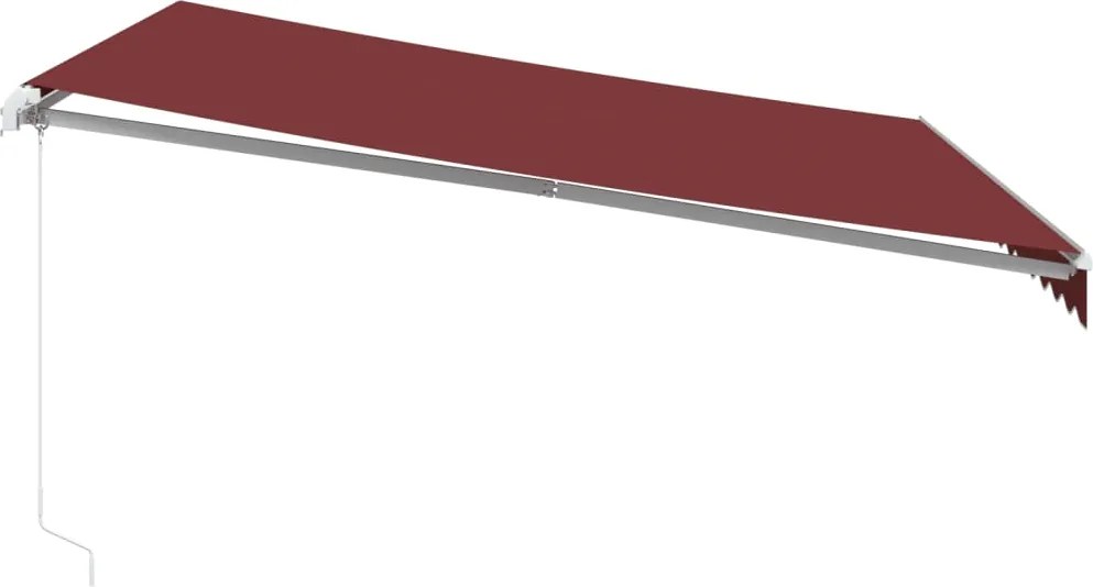 Ručně zatahovací markýza burgundská 400 x 350 cm 3214982