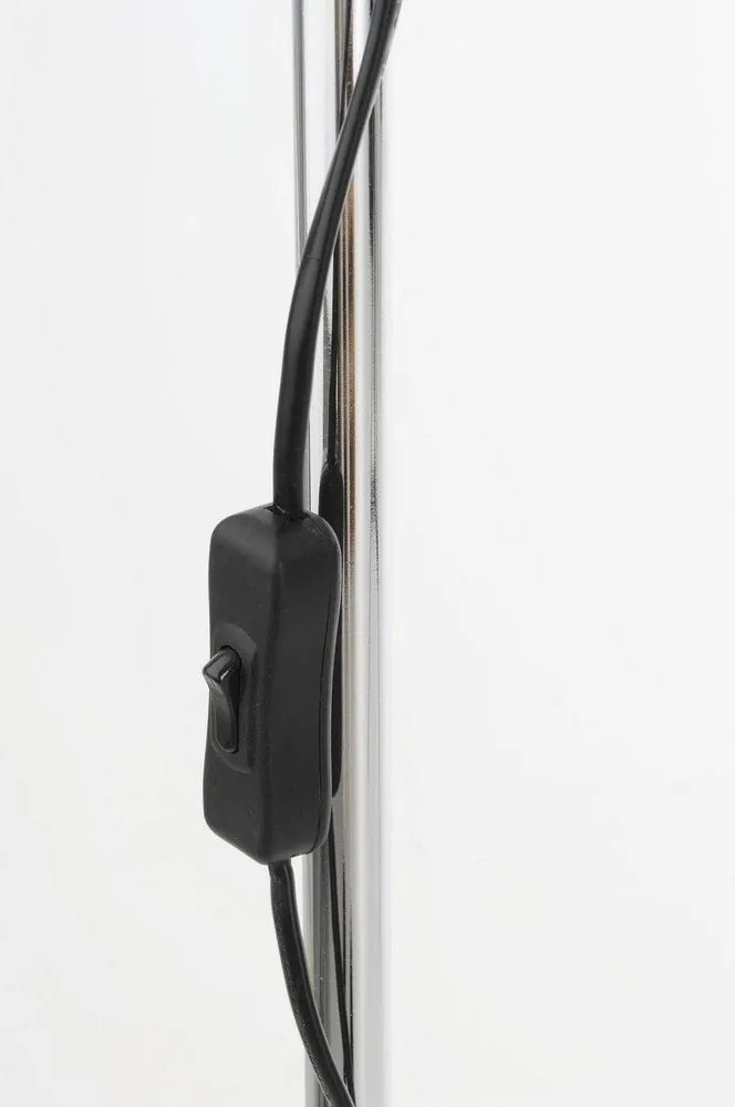 Kovová stojací lampa s ohybatelnou konstrukcí v leskle stříbrné barvě (výška 146 cm) Lincon – Jotex