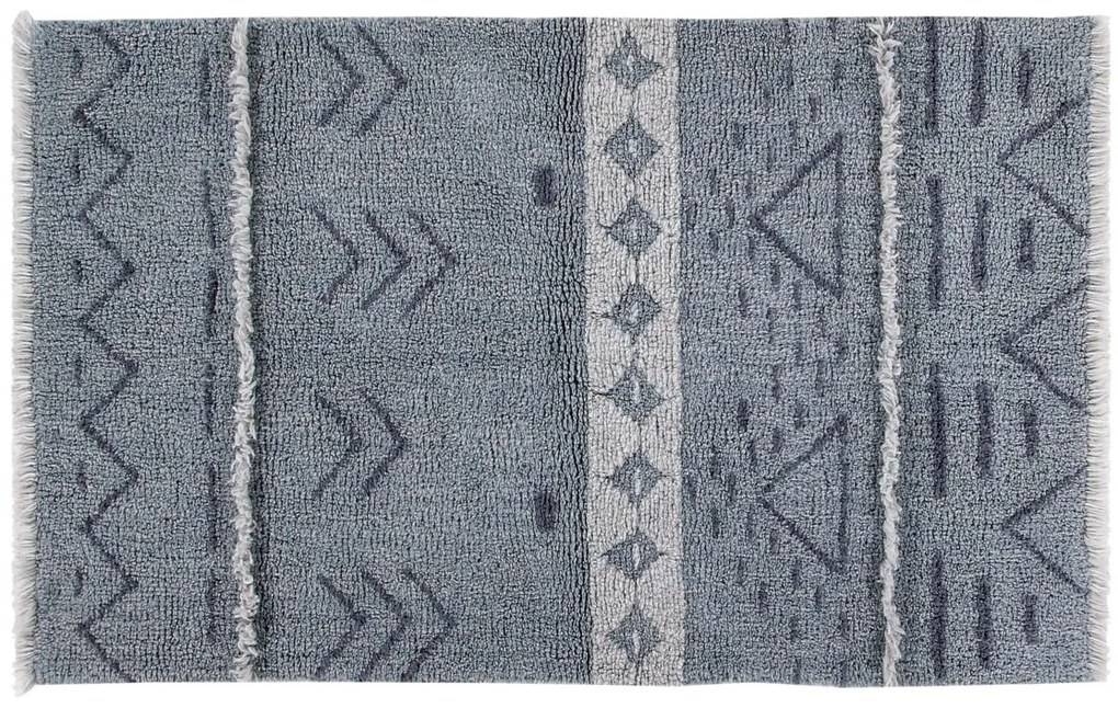 Lorena Canals vlněný koberec 80 x 140 modrý - Bohemian