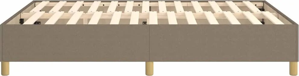 Rám postele s boxspringem taupe 140 x 200 cm textil 3120965