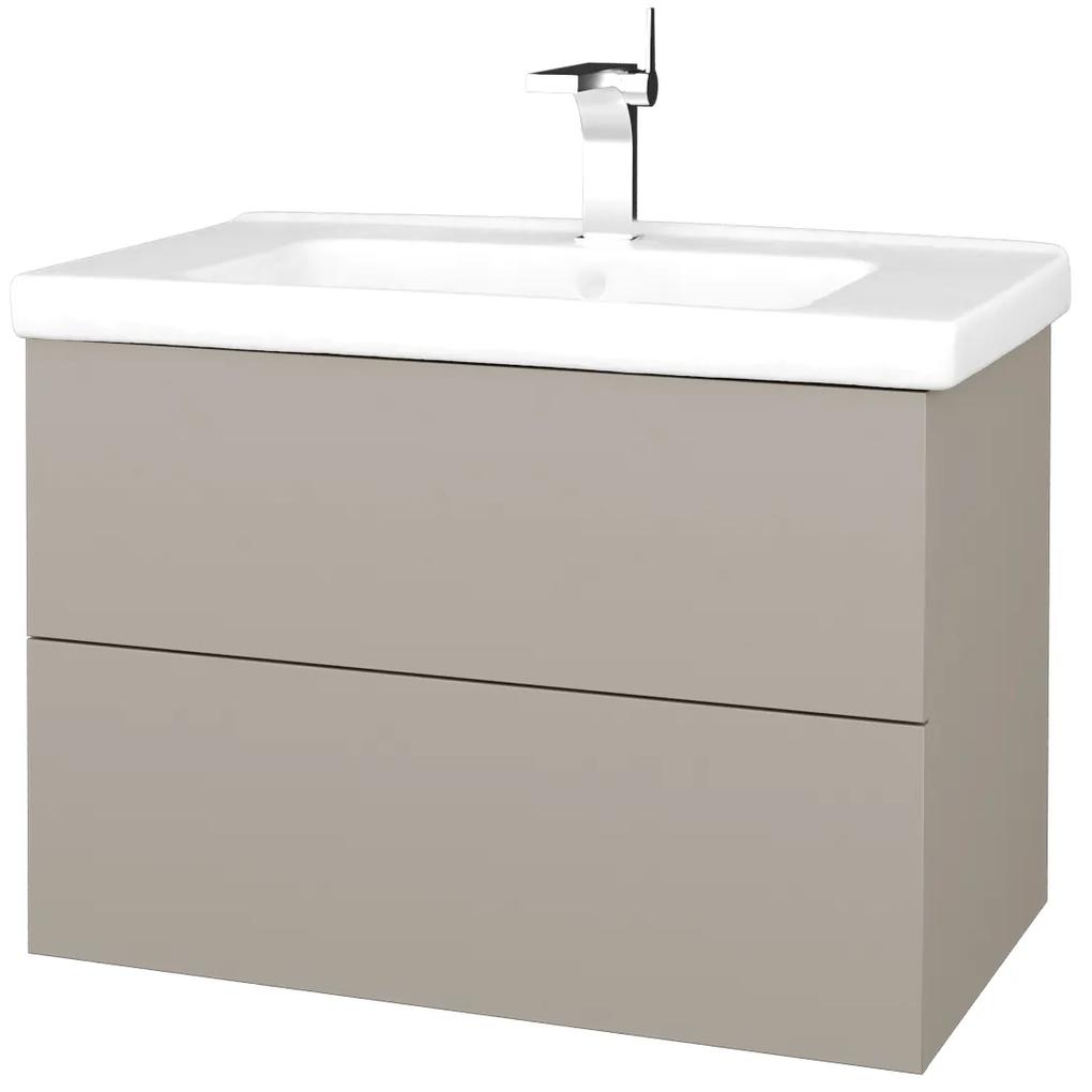 Dřevojas Koupelnová skříň VARIANTE SZZ2 80 (umyvadlo Harmonia) Varianta: N01 Bílá lesk / M01 Bílá mat