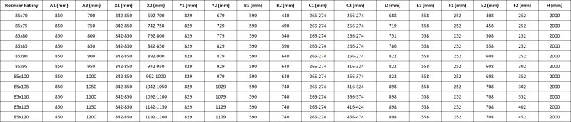 Mexen Lunar-F Duo, skládací sprchový kout 85 x 80 cm, 8mm čiré sklo, zlatý profil, 836-085L-080P-50-00