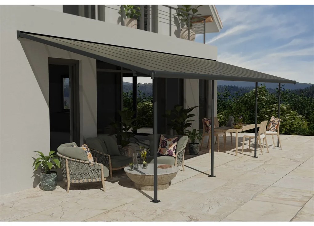 Palram Capri 4200 antracit 3 x 4,25 hliníková (montovaná) pergola