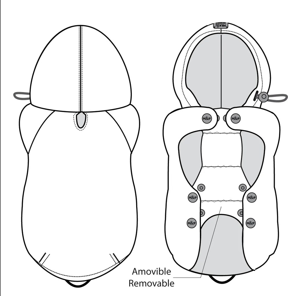 MILK&PEPPER Pláštěnka pro buldočky Tribord žlutá Velikost: 41L