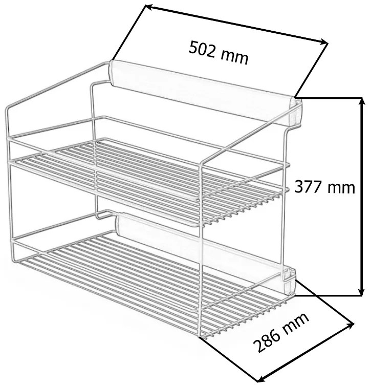 In-Design Úložný dvoupatrový koš na oblečení Barva koše: antracitová