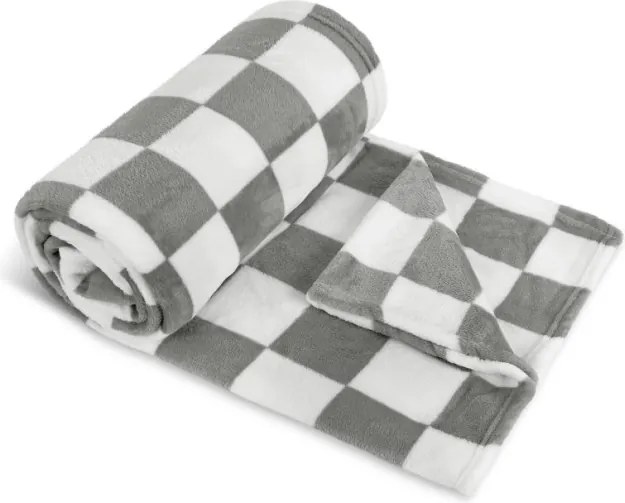 Bellatex Přikrývka  Kemping PLUS 150x200 cm Kostka šedá