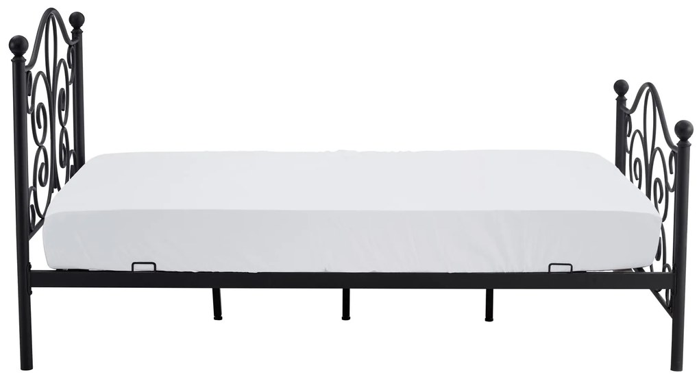 Kovová postel Panama 120 x 200 cm černá