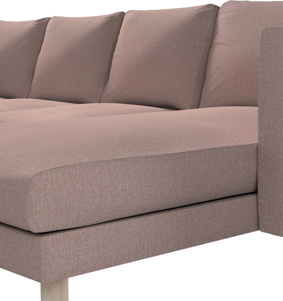 Potah na pohovku IKEA Norsborg 4-místná se šezlongem barva růžová látka pletený vzor