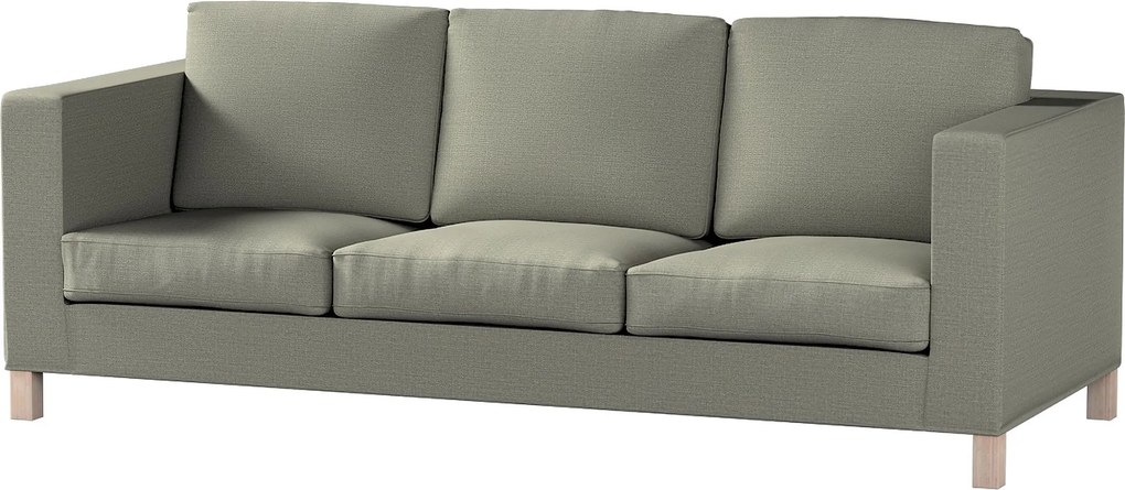 Potah na pohovku IKEA Karlanda 3-místná nerozkládací, krátký barva šedá látka pletený vzor