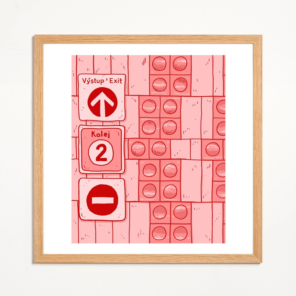 Filip Zatloukal | Jižák Rám: Černý, Velikost: 60 x 60 cm
