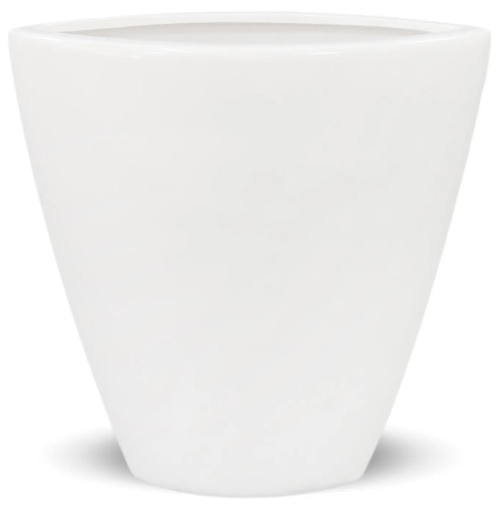 Bílá váza keramická 112341