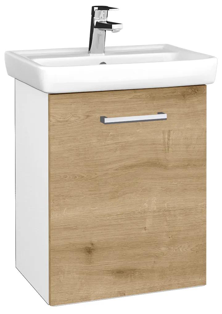 Dřevojas Koupelnová skříň DOOR SZD 50 Varianta: N01 Bílá lesk / Úchytka T02 / D20 Galaxy / Pravé