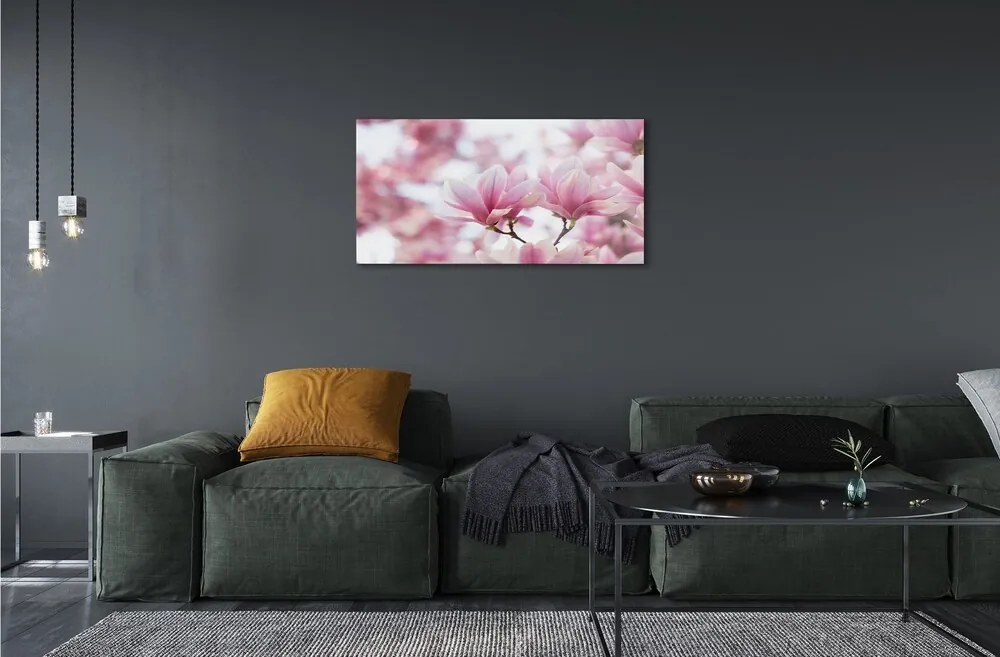 Obraz na skle magnolie strom 120x60 cm