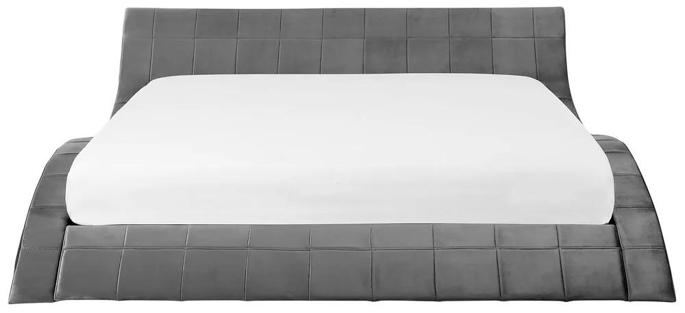 Manželská postel 180 cm VICHA 2 (s roštem) (šedá). 1007562