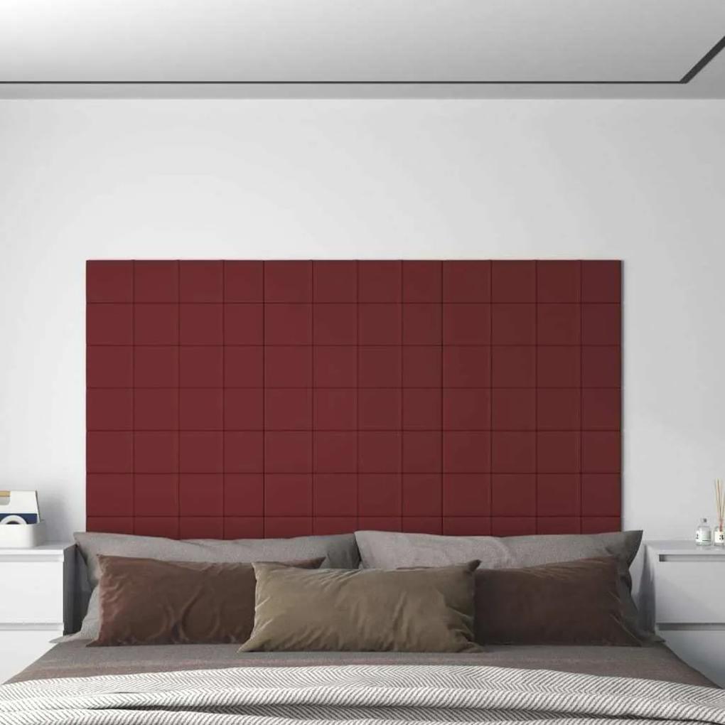 vidaXL Nástěnné panely 12 ks 60 x 15 cm textil 1,08 m² [344056] Barva: Černá
