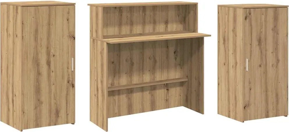 Recepční stůl dub artisan 200x50x103,5 cm kompozitní dřevo 3324222