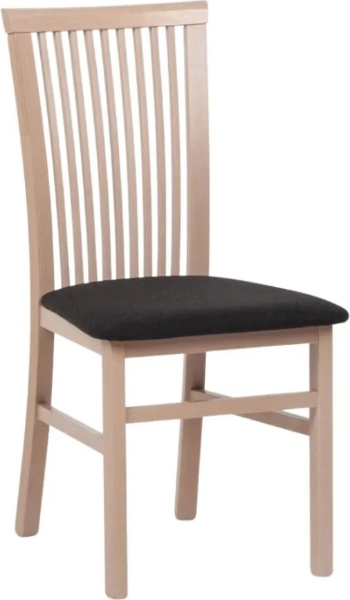 Jídelní čalouněná židle ANGELO — masiv, látka, více barev, nosnost 130 kg Dub Sonoma Boss 4 camel